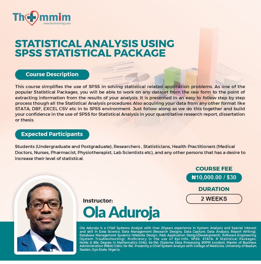Data Analysis Using SPSS Statistical Package