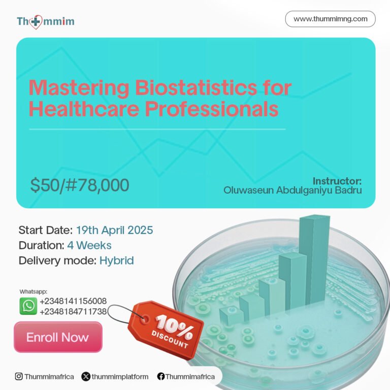 Mastering Biostatistics for Healthcare Professionals